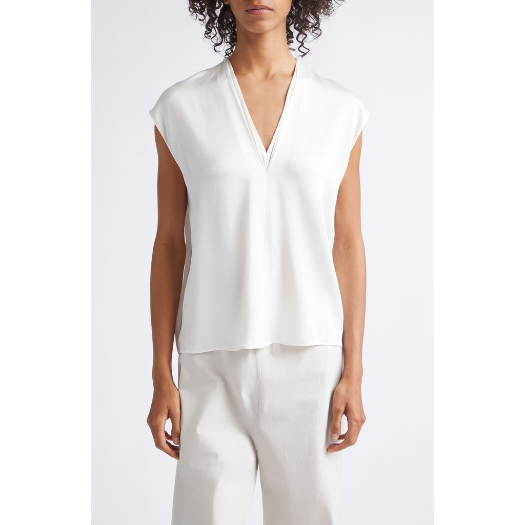 VINCE Vince Cap Sleeve V-Neck Top
